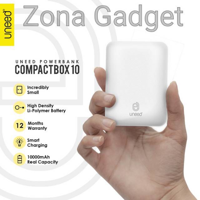 Jual Power Bank Uneed 1000 mAh Original CompactBox 10 Garansi 1 Tahun ...