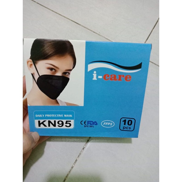 Jual Masker KN95 HITAM EARLOOP 5ply - HITAM POLOS | Shopee Indonesia
