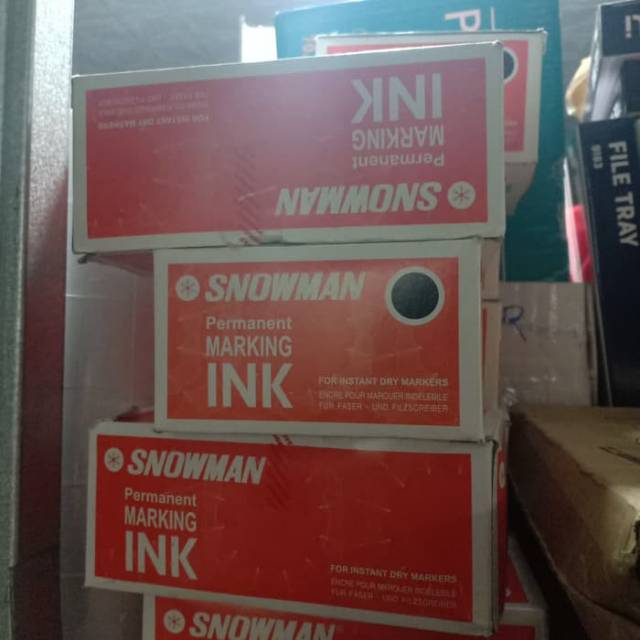 Jual Tinta spidol permanen/refile ink snowman 1 pcs | Shopee Indonesia