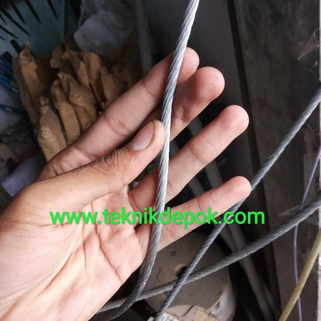 Jual Tali Sling Kawat Seling 5 mm Tali Besi Ulir 10 Meter Depok Jakarta ...