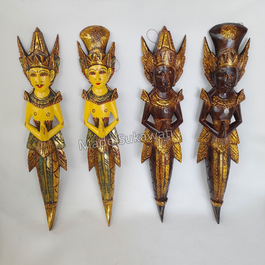 Jual Kerajinan Ukiran kayu Rama Sita 50cm Rama sinta shinta hiasan ...