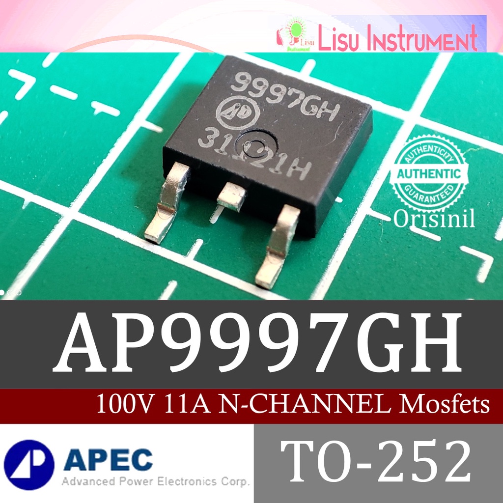 Jual Original AP9997GH 9997GH N-CHANNEL MOSFET 100V 11A TO-252 APEC ...