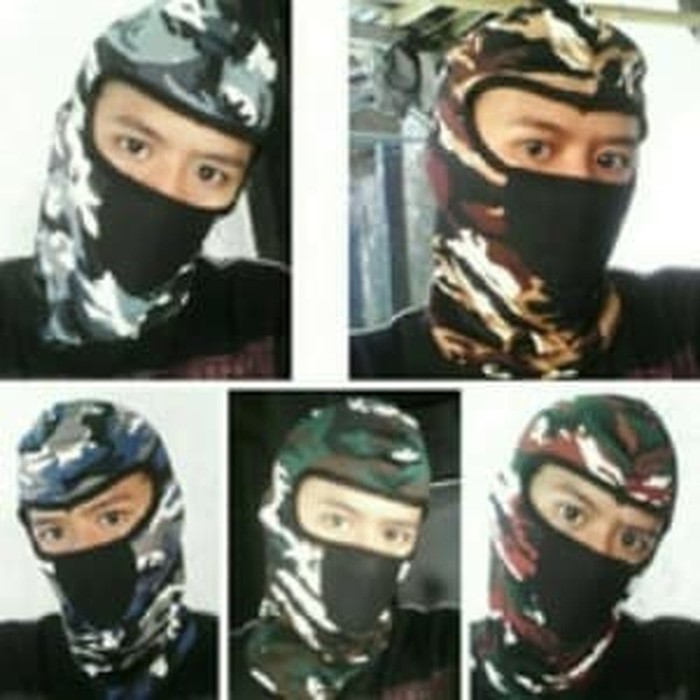 Jual Masker Ninja Full Face Loreng /Sarung Kepala Helm/Masker Motor ...
