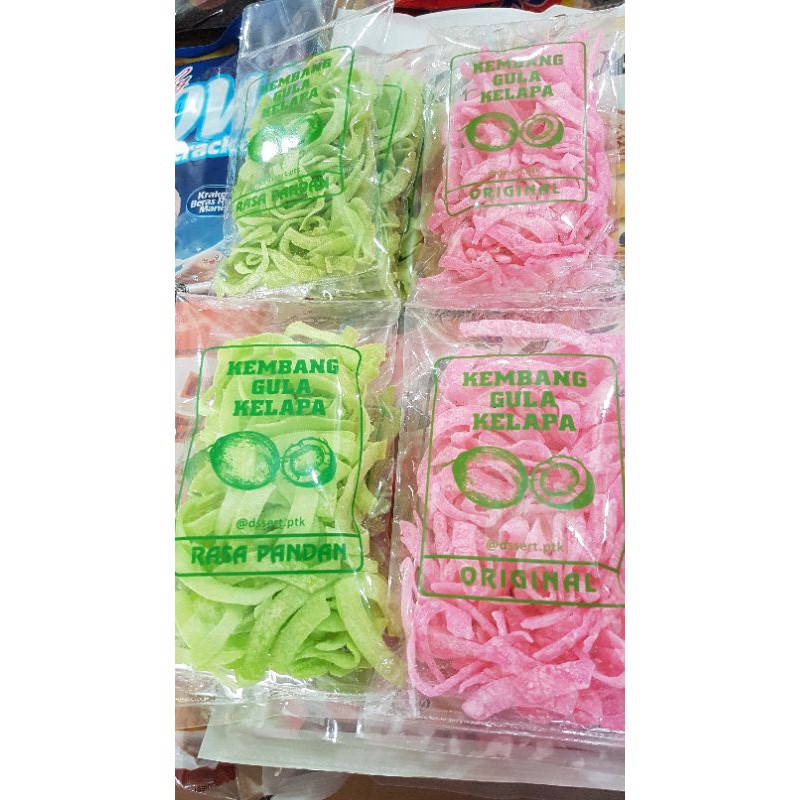 Jual Manisan Kelapa - Kembang Gula Kelapa Original dan Pandan 100gr ...