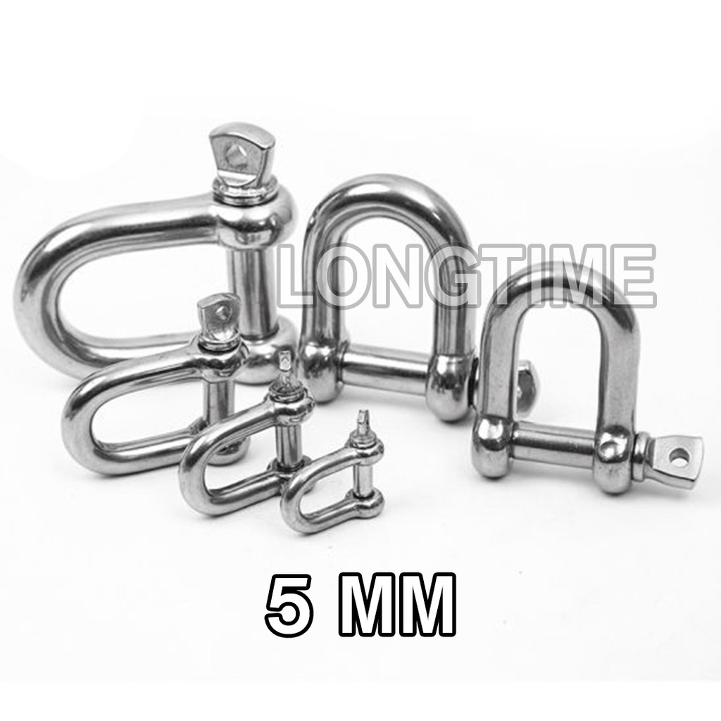 Jual Segel D Stainless / D shackle SS304 / DEE Segel /Dee Shackles 5MM ...