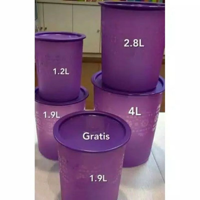 Jual Mosaic Canister Set/Mosaic Canister Tupperware/Mosaic Canister ...