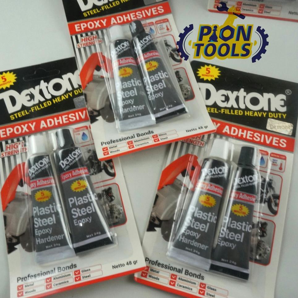 Jual Mall Dextone Lem Besi 48gr / Lem baja / Lem kayu / Lem keramik ...