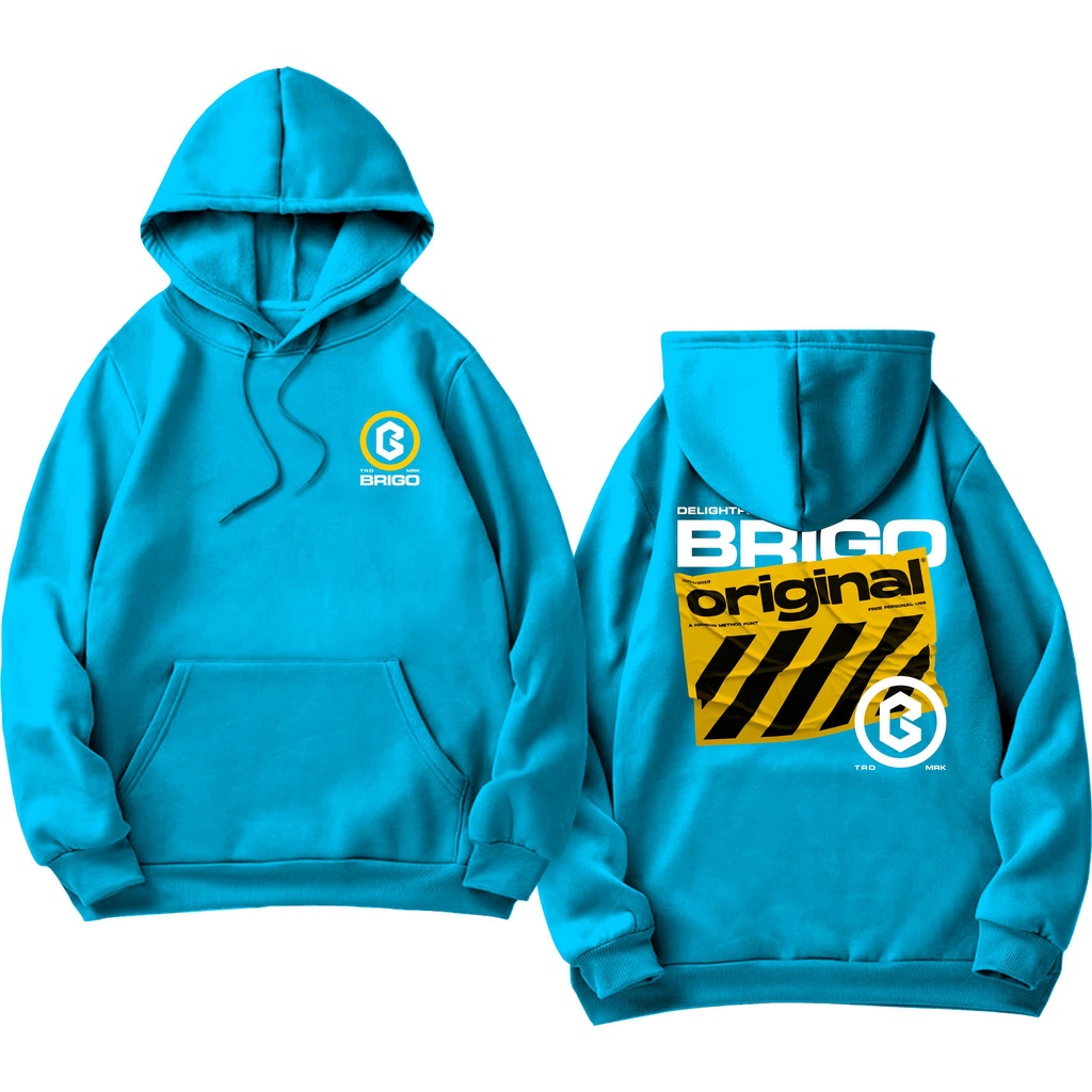 Jual Sweater Hoodie BRIGO Delight Full Sablon DTF Fleece Cotton II ...