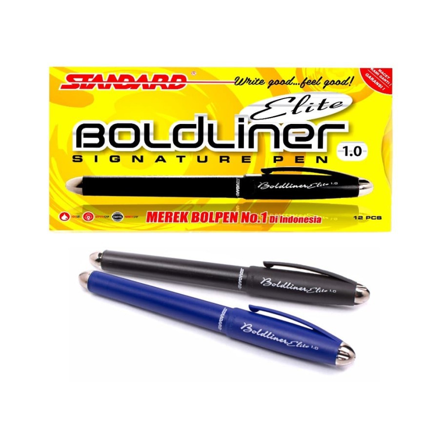 Jual (1 BIJI) Pulpen Bolpen Bolpoint Standard Boldliner Elite 1.0 ...