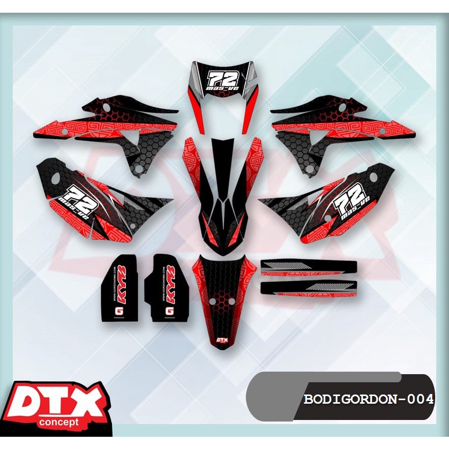 Jual Decal gordon decal KLX GORDON decal KLX GORDON full body stiker ...