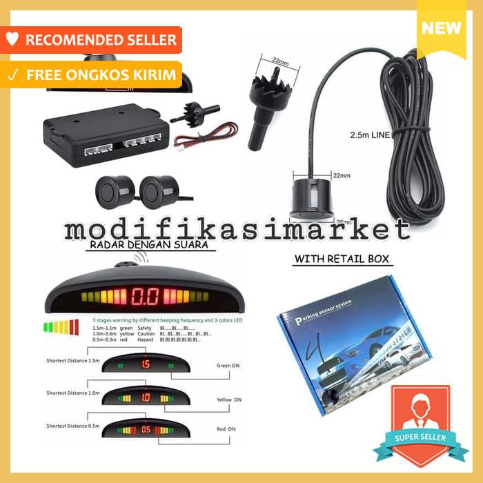 Jual Sensor Mundur / Sensor Parking 2 Titik Dengan Lcd Indikator ...