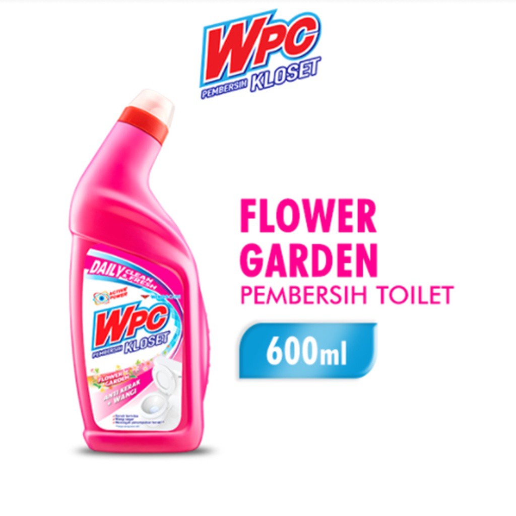 Jual WPC Pembersih Toilet Merah Flower Garden Botol 600 ml | Shopee ...