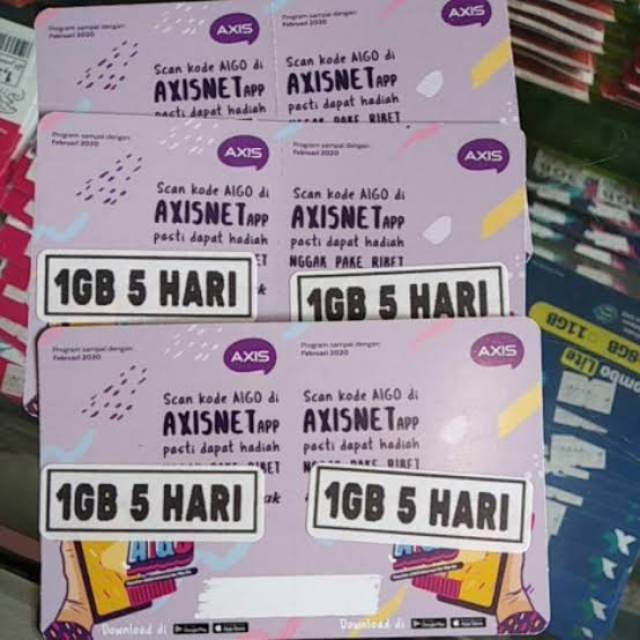 Jual Voucher kuota aigo axis 1GB 5 hari | Shopee Indonesia