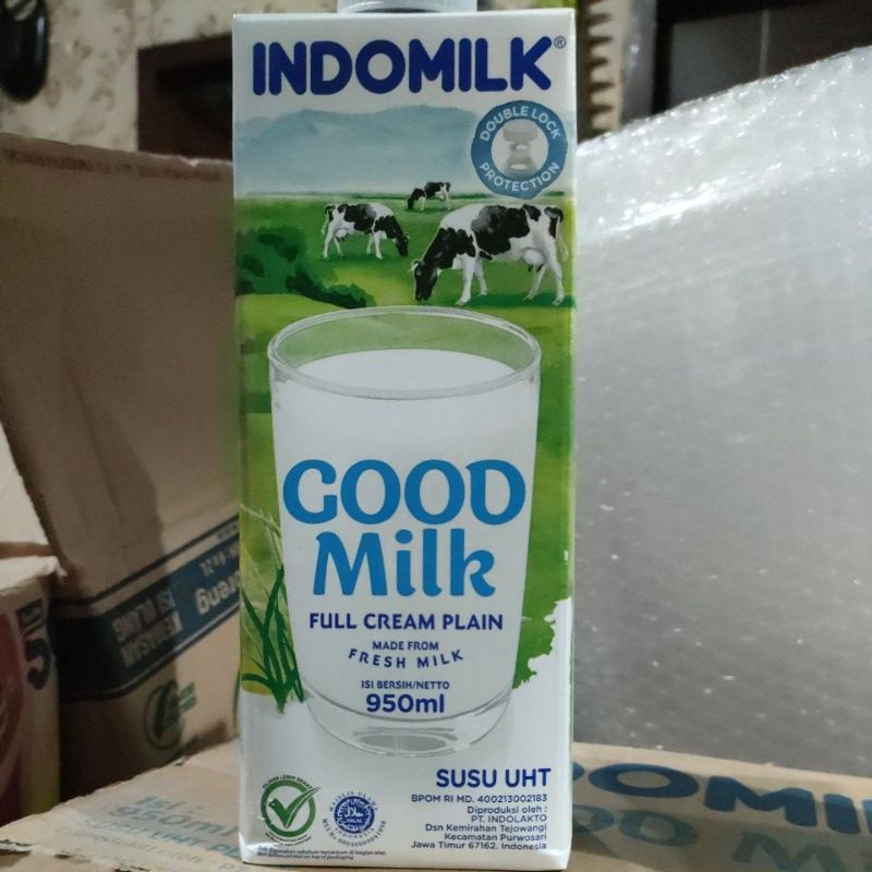 Jual Indomilk Good Milk UHT Full Cream 950ml | Shopee Indonesia