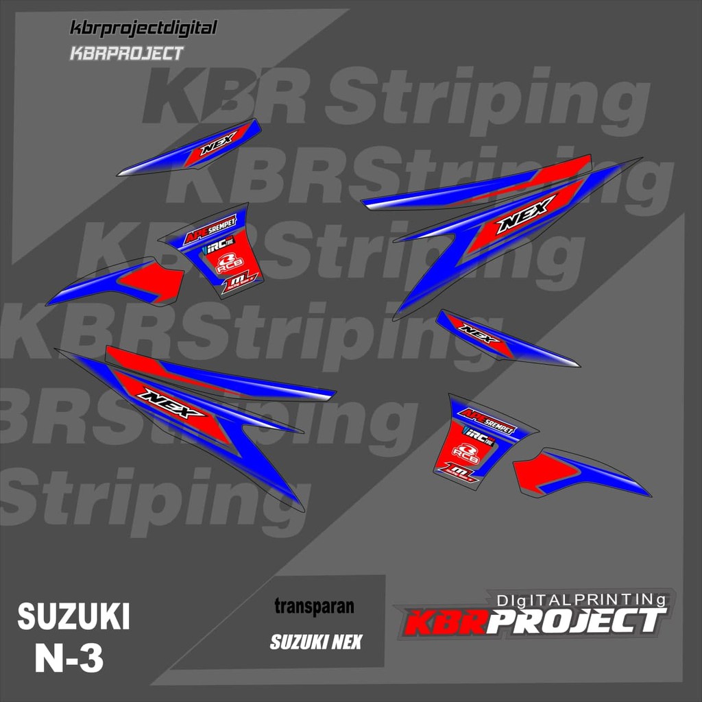 Jual suzuki nex transparan striping suzuki nex motor suzuki motor ...