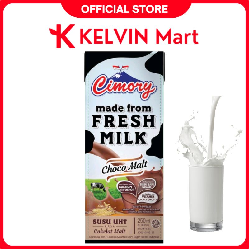 Jual Cimory Susu UHT Choco malt Rasa Cokelat Malt pck 250mL | KELVIN ...