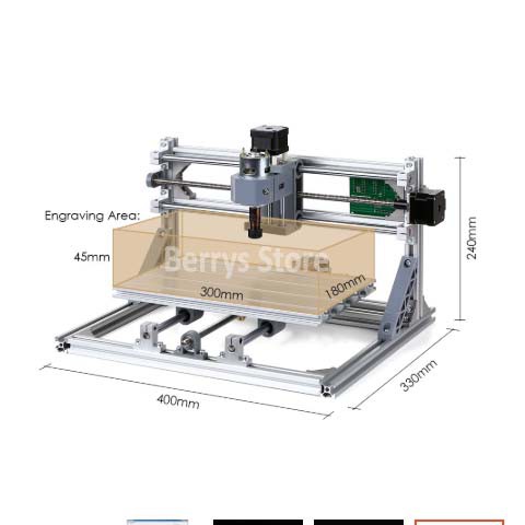 Jual MESIN CNC ROUTER MINI CUTTING GRAFIR KAYU AKRILIK PCB 3018 | Shopee Indonesia