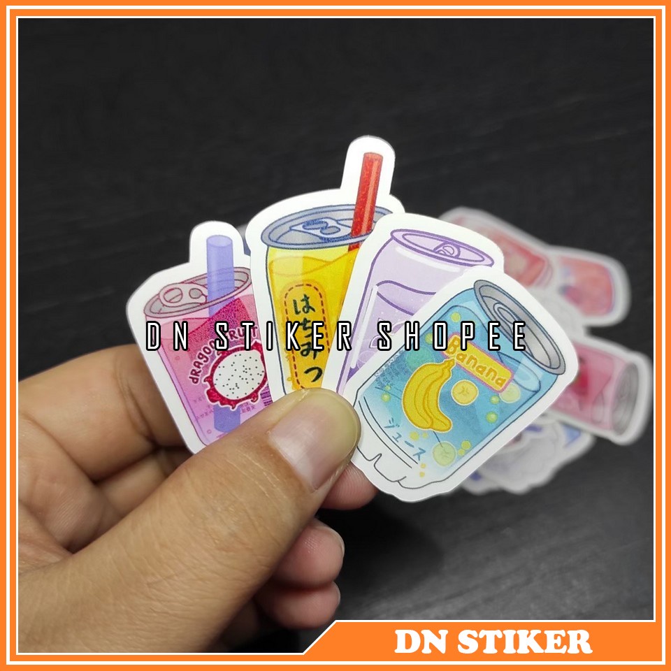 Jual Stiker kertas gambar minuman kaleng 34 pcs sticker accesoris ...