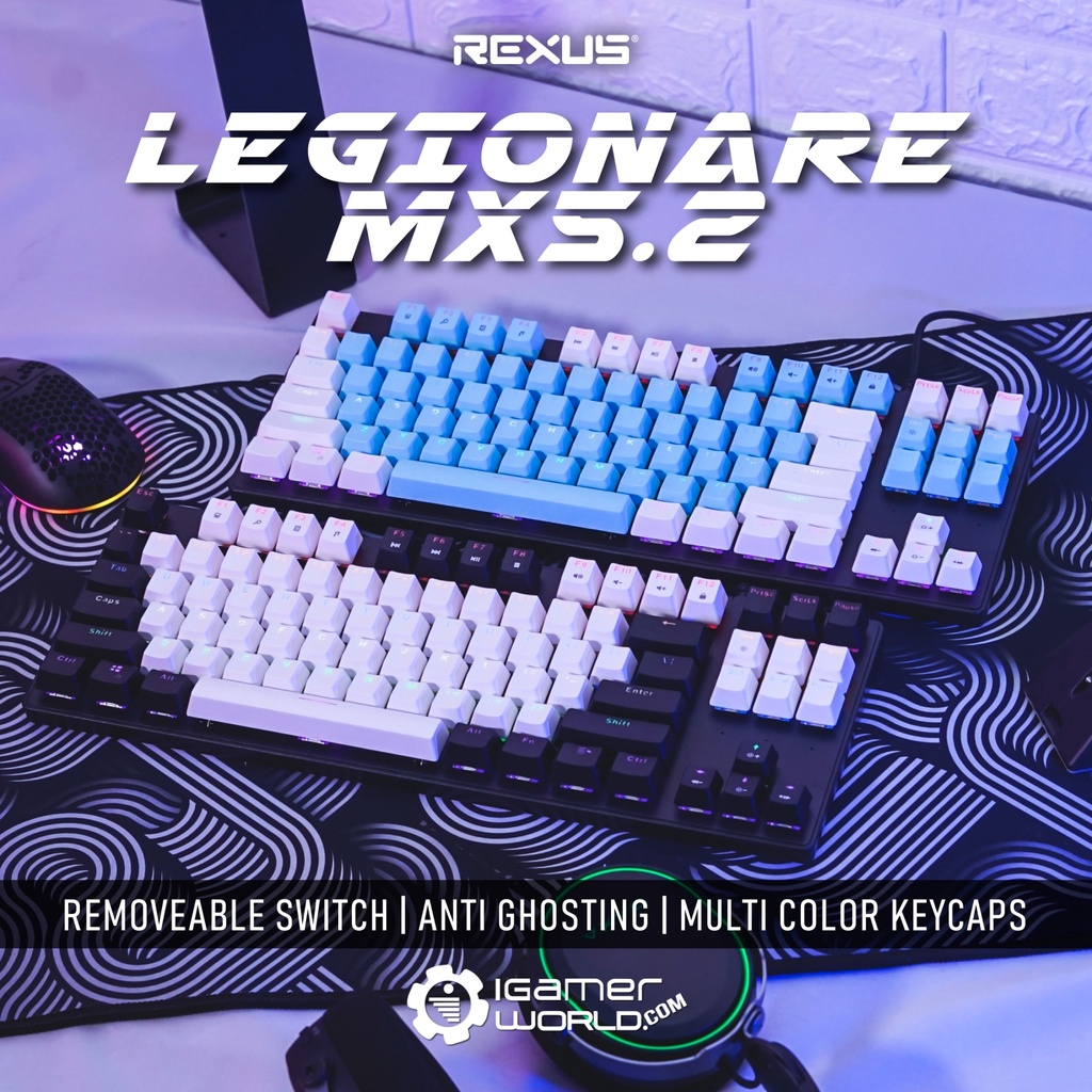 Jual Rexus Legionare MX5.2 Tenkeyless Mechanical Gaming Keyboard ...