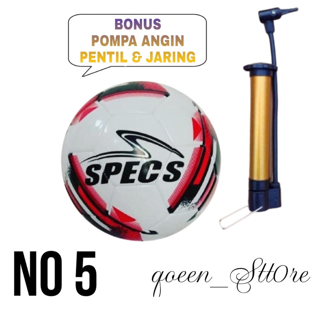 Jual Bola Sepak Size 5 (Gratis Pompa Angin Pentil dan Jaring Bola ...
