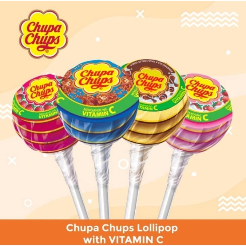 Jual .Permen gagang lollipop chupa chups classic rasa cola , stroberi ...