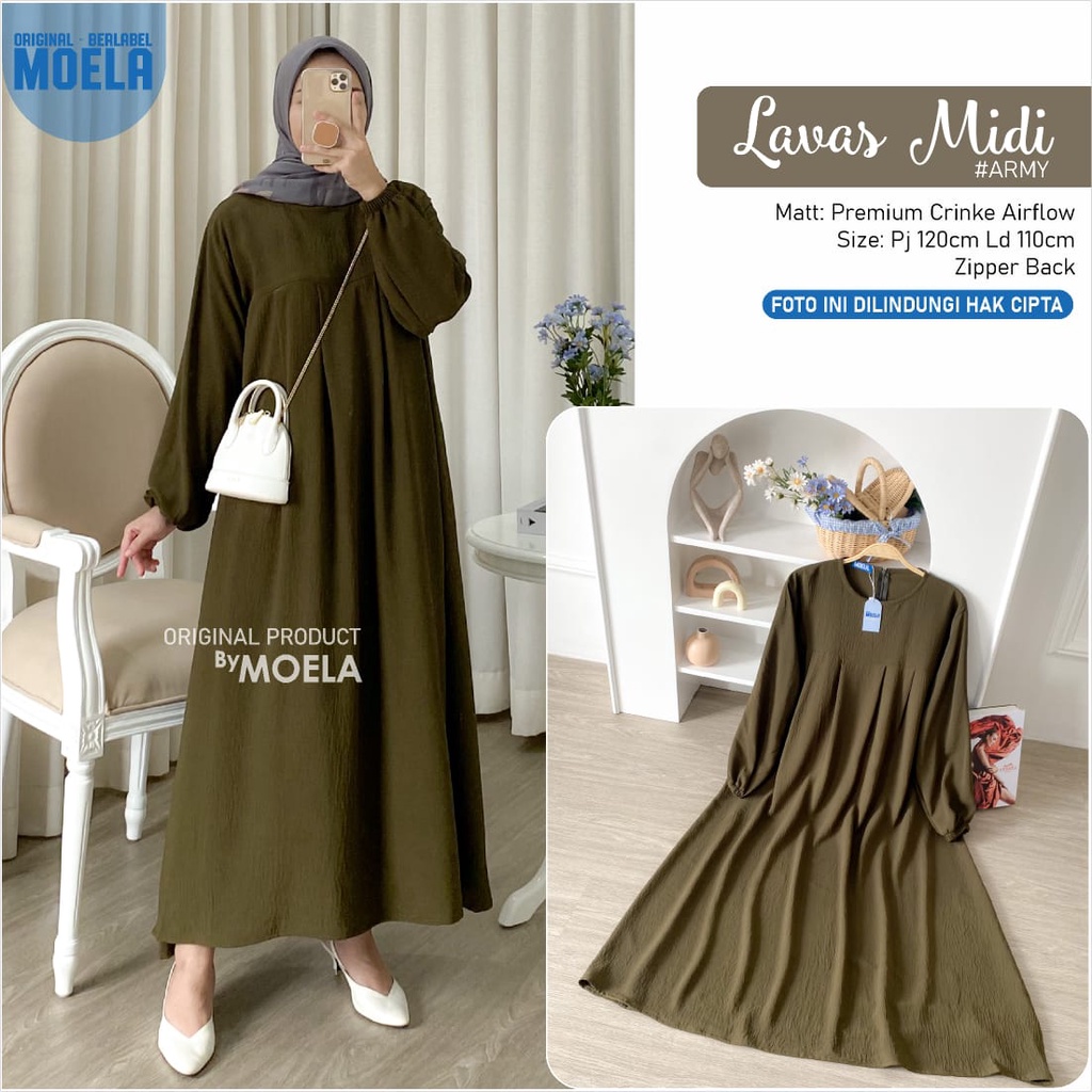 Jual lavas midi dress | midi dress Moela | Shopee Indonesia