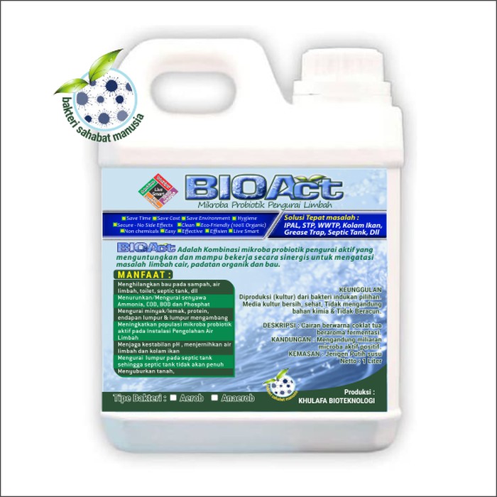 Jual Bakteri Pengurai Limbah BIOACT KHA1 - Solusi Masalah IPAL/Air ...