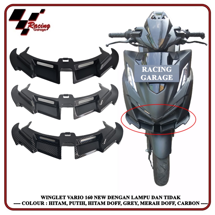 Jual WINGLET VARIO 160 ABS CBS ISS NEW LAMPU LED WINGLED HONDA V160 ...