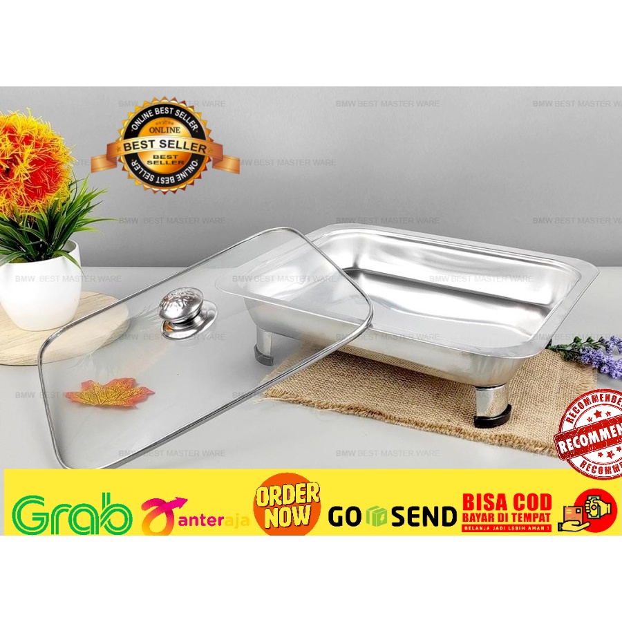 Jual Fast Food TUTUP FULL KACA - Prasmanan Stainless - Wadah Saji ...