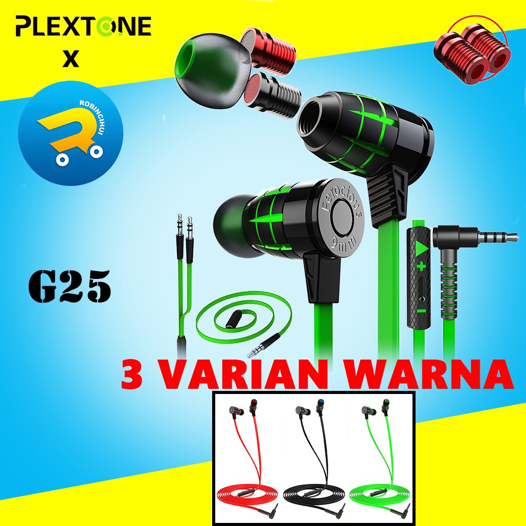 Jual Headset gaming plextone G25 stereo noise canceling - earphone gaming - handsfree gaming ...