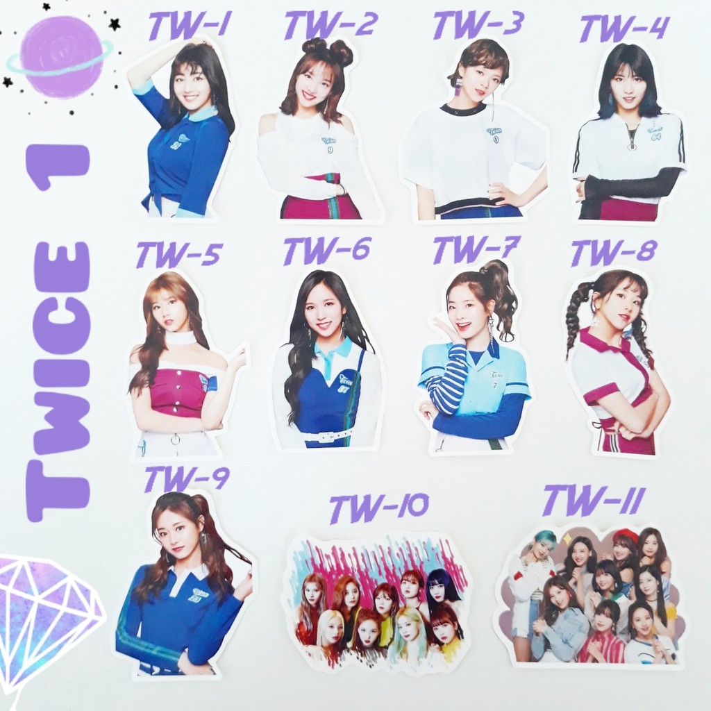 Jual Sticker TWICE 1 Kpop Merchandise | Shopee Indonesia