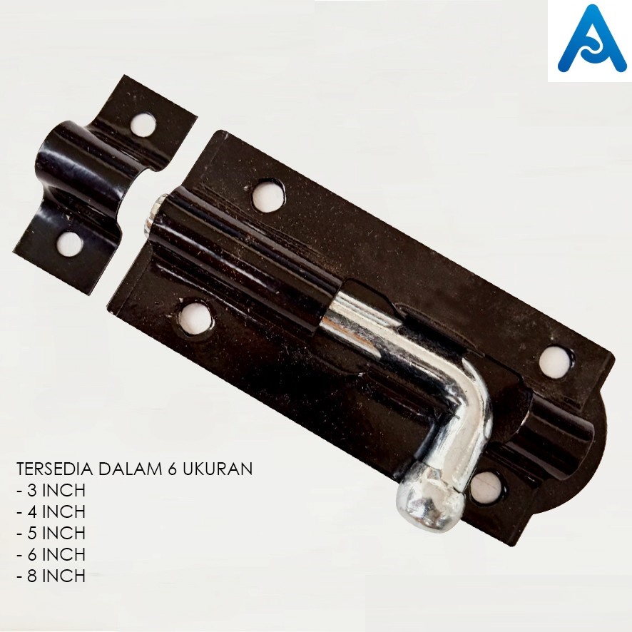 Jual Grendel Bulat Tebal Hitam - 3 inch | Shopee Indonesia