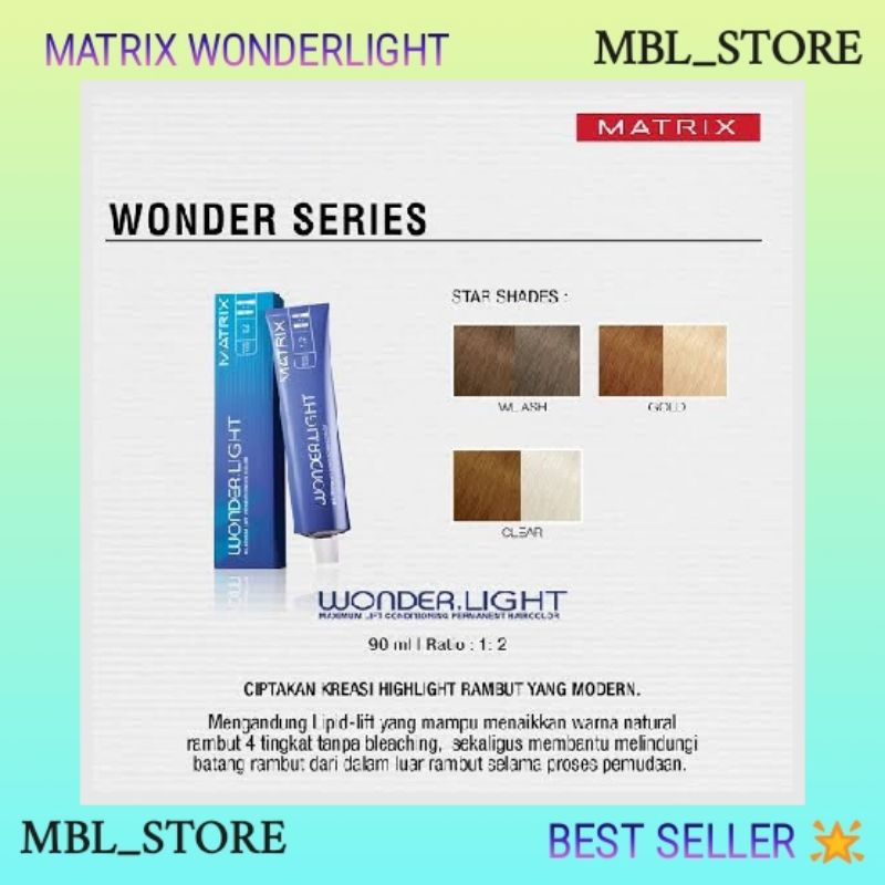 Jual MATRIX WONDERLIGHT | WONDER LIGHT 90ML, CAT RAMBUT PERMANEN ...