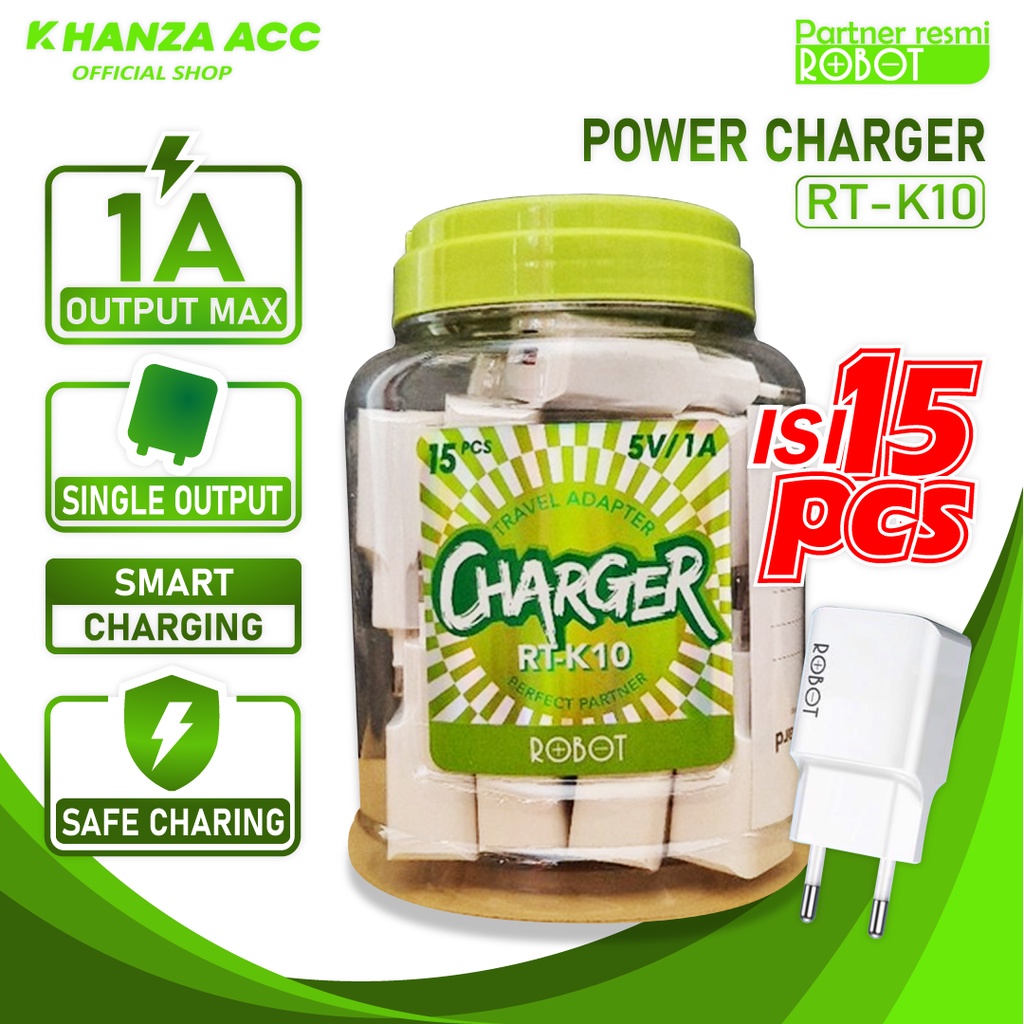 Jual KHANZAACC ROBOT RT-K10 Charger Hp 1A Single Output ( 1 Toples 15 ...