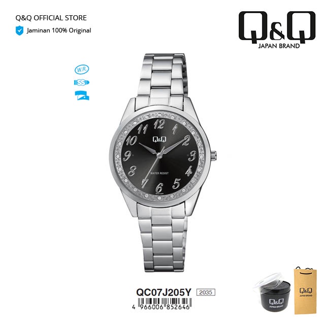 Jual Q&Q QnQ QQ Original Jam Tangan Wanita Rantai Analog Stainless ...