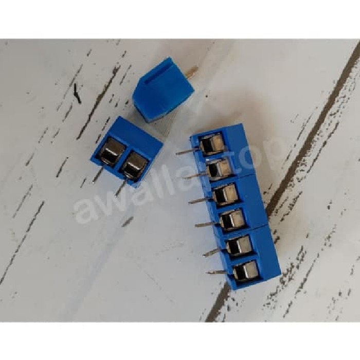 Jual Terminal block terminal blokisi 2 2pin terminal biru | Shopee ...