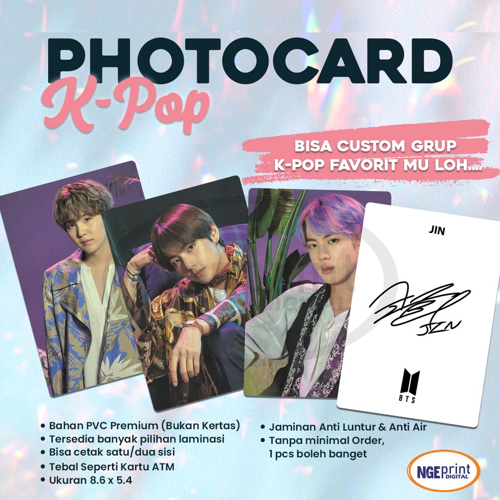 Jual Photocard Custom Suka-suka / Photocard BTS / Photocard NCT ...