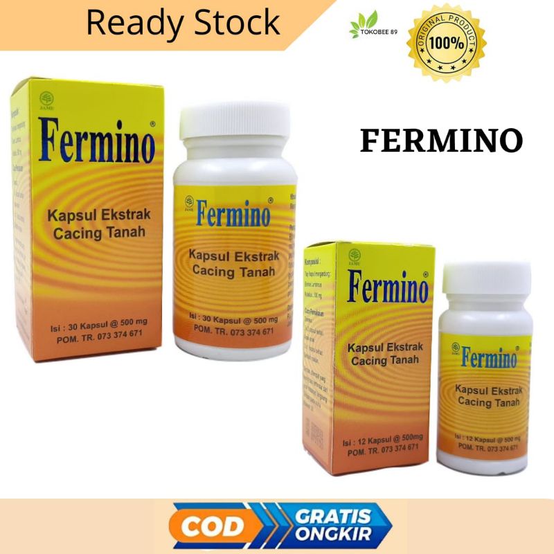 Jual FERMINO Kapsul Cacing Tanah meredakan demam | Shopee Indonesia