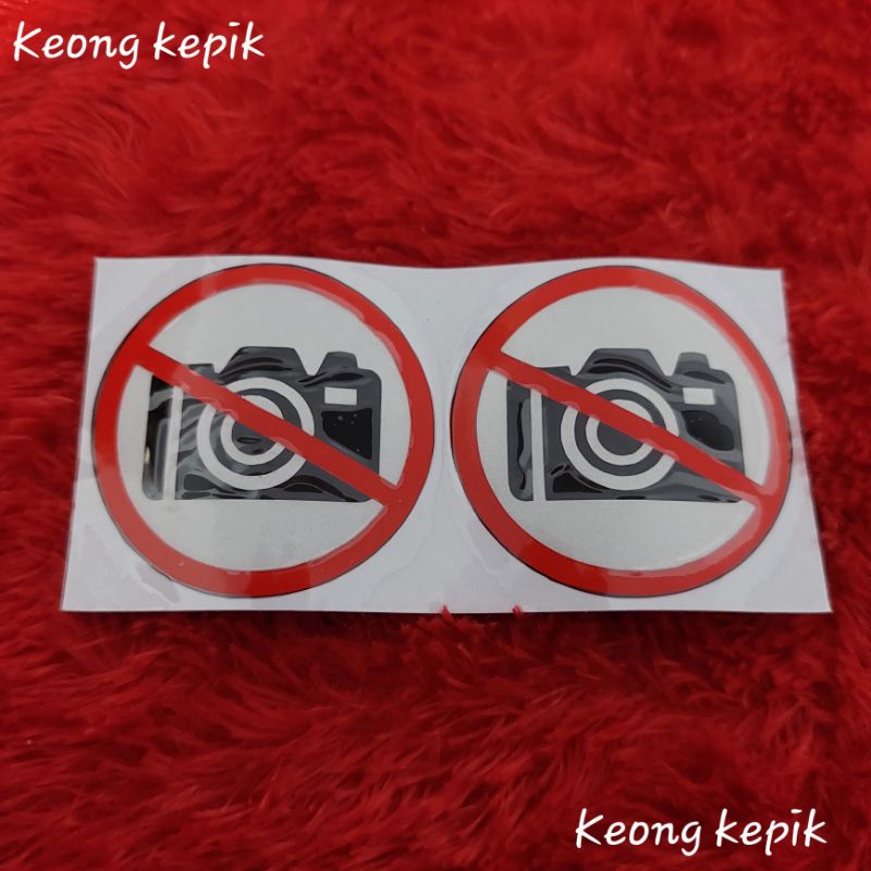 Jual STIKER STICKER KECIL CUTTING LOGO CAMERA DI LARANG MEMFOTO ...