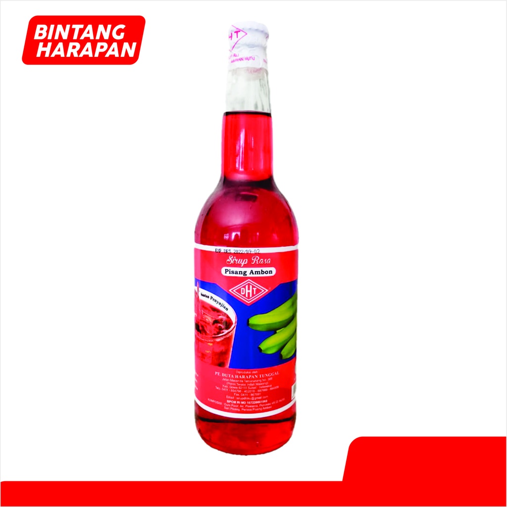 Jual JUAL SIRUP DHT RASA PISANG AMBON ASLI 620ml | Shopee Indonesia