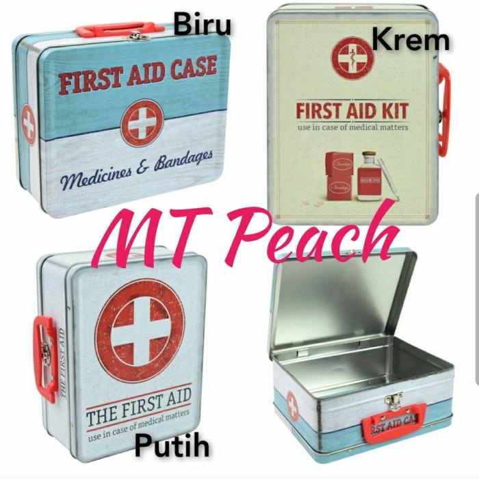 Jual Teoba | First Aid Box Kotak Penyimpanan Obat & P3K 21.7X16.9X9.1Cm ...
