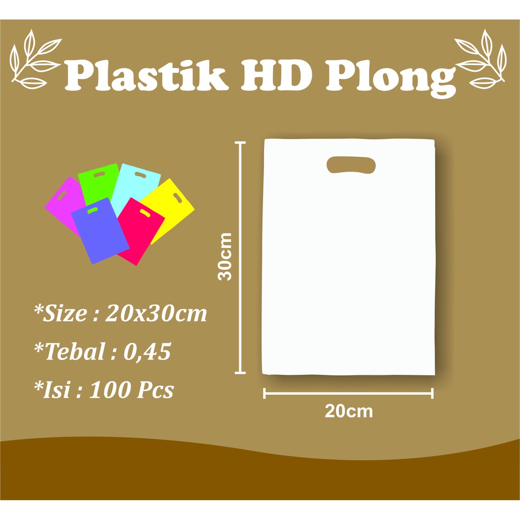Jual plastik HD Plong, Ukuran 20x30, Isi 100 Pcs, Tebal 0,45 | Shopee Indonesia