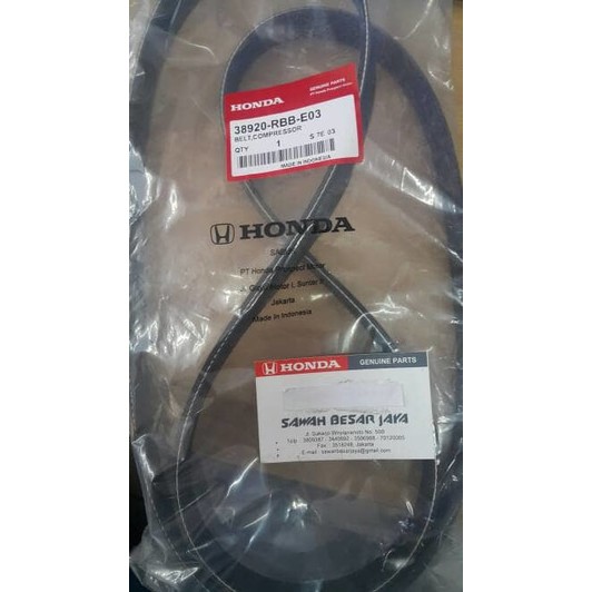 Jual Fanbelt / Tali Kipas CRV RE Gen 3 2400 cc Original 2007 2008 2009 2010 2011 2012 ORIGINAL ...