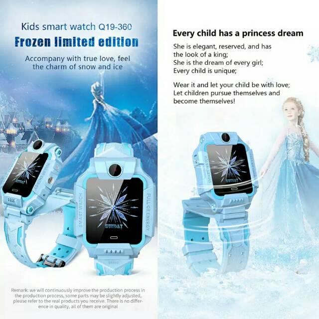 Jual Jam tangan smartwatch Z6 Frozen II dua kamera anti air | Shopee ...