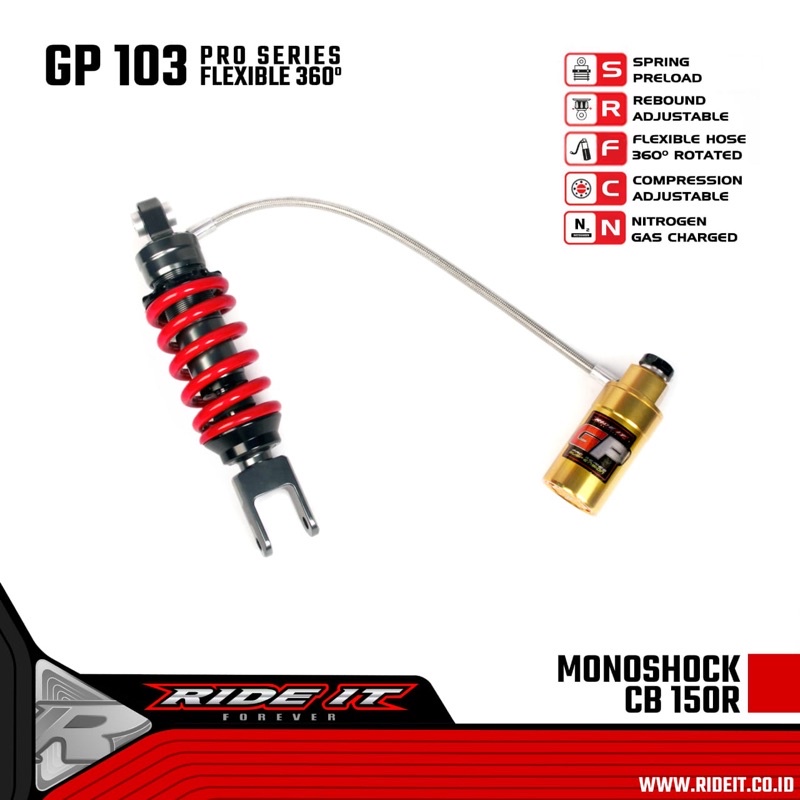 Jual Shock Ride It GP 103 CB150 / CBR150 | Shopee Indonesia