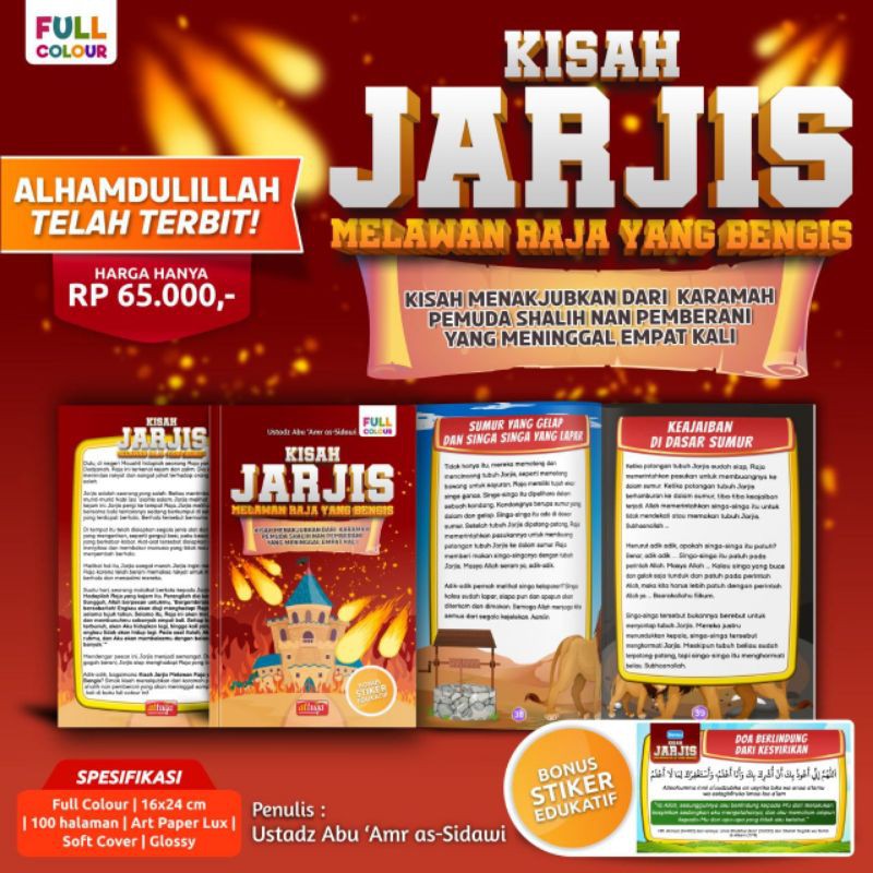 Jual Kisah Jarjis Melawan Raja Yang Bengis ( Full Colour) | Shopee ...