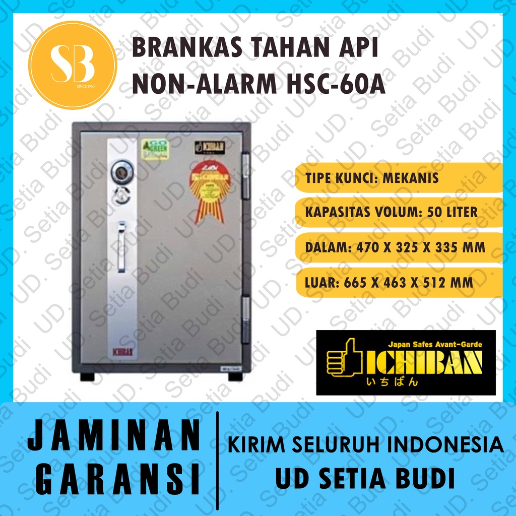 Jual Brankas Ichiban Tahan Api Non-Alarm HSC-60A | Shopee Indonesia