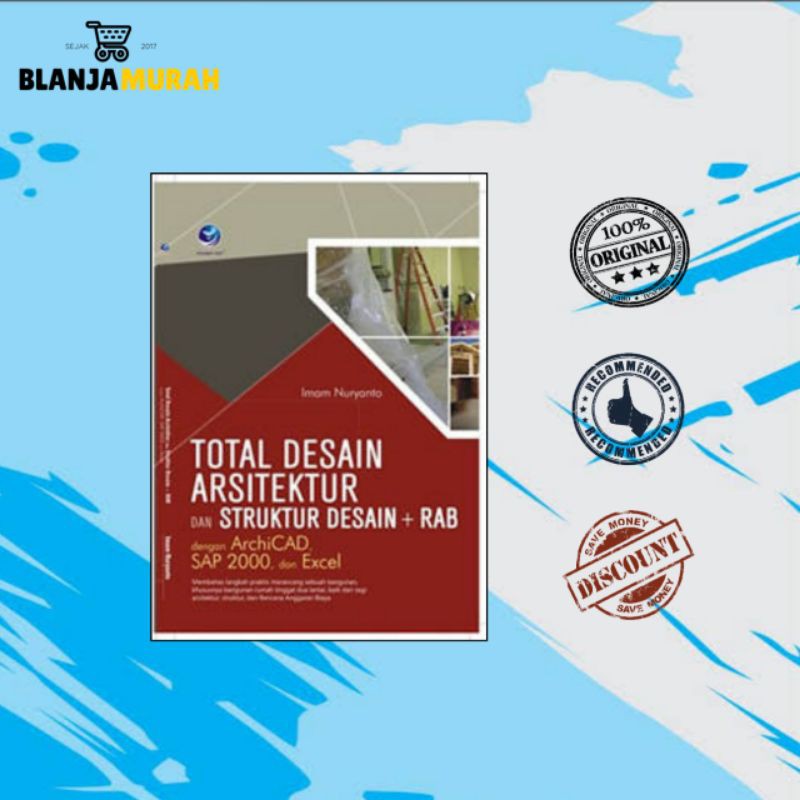 Jual BUKU ARSITEK - TOTAL DESAIN ARSITEKTUR DAN STRUKTUR DESAIN + RAB ...