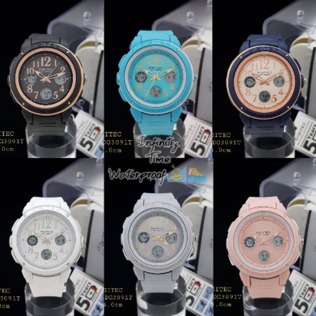 Jual Jam Tangan Cewek Digitec DG3091T 3091 Analog Digital Strap Rubber ...