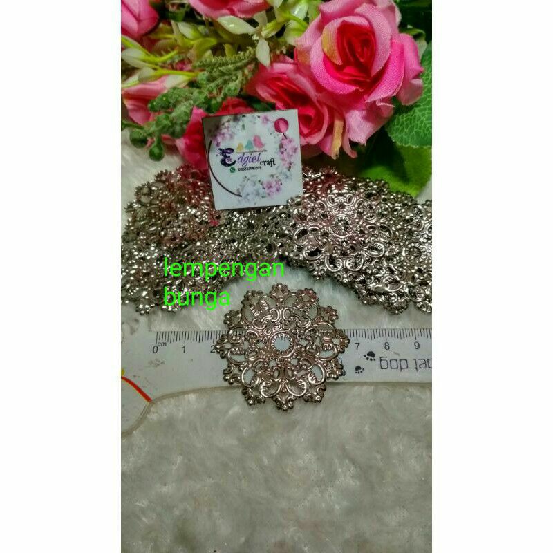 Jual lempengan bunga silver (25gr) | Shopee Indonesia